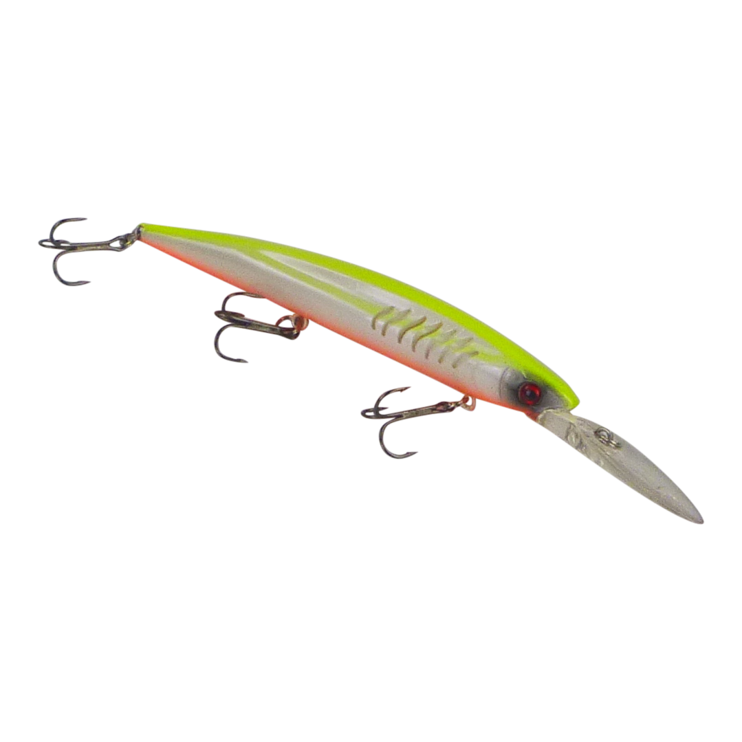 Finesse Flash Minnow, Lime Orange, 150mm Deep Diving Lure — Outbackers