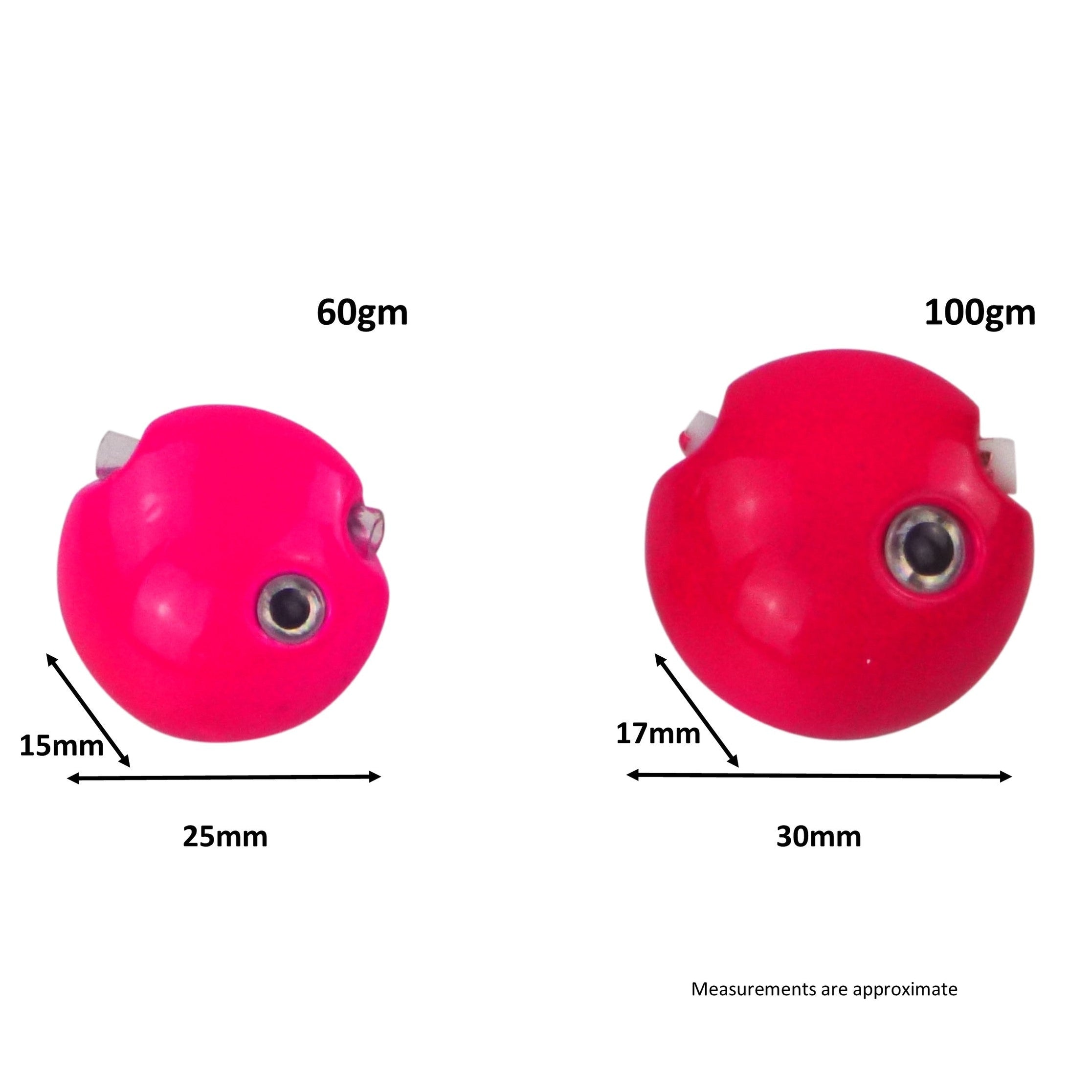 Finesse Kabura Slider Jig Head, 100gm, Hot Pink, 2 Pack — Outbackers