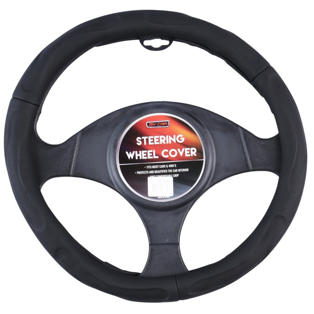 New York Steering Wheel Cover - Black — Outbackers